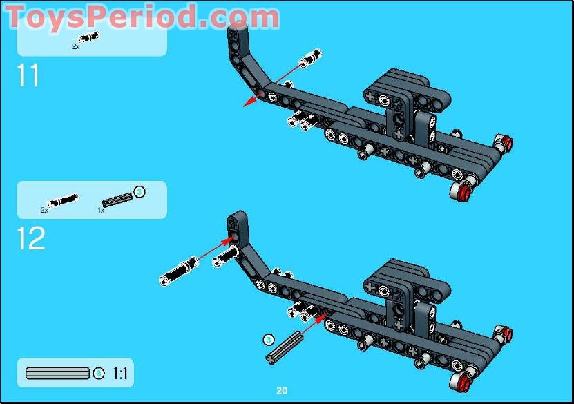 LEGO 8433 Cool Movers Instructions and Parts List