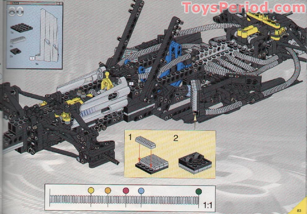 LEGO 8458 Silver Champion Racer Instructions and Parts List