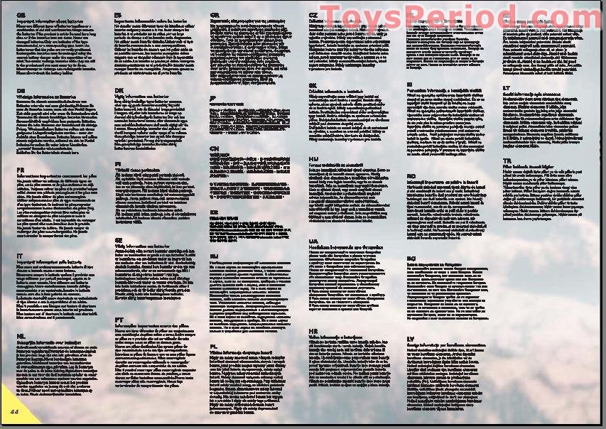 LEGO 8475 RC Race Buggy Instructions and Parts List