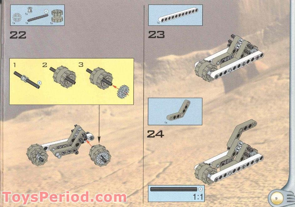 LEGO 8539 Manas Instructions and Parts List