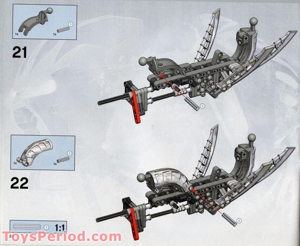 LEGO 8596 Takanuva Instructions and Parts List