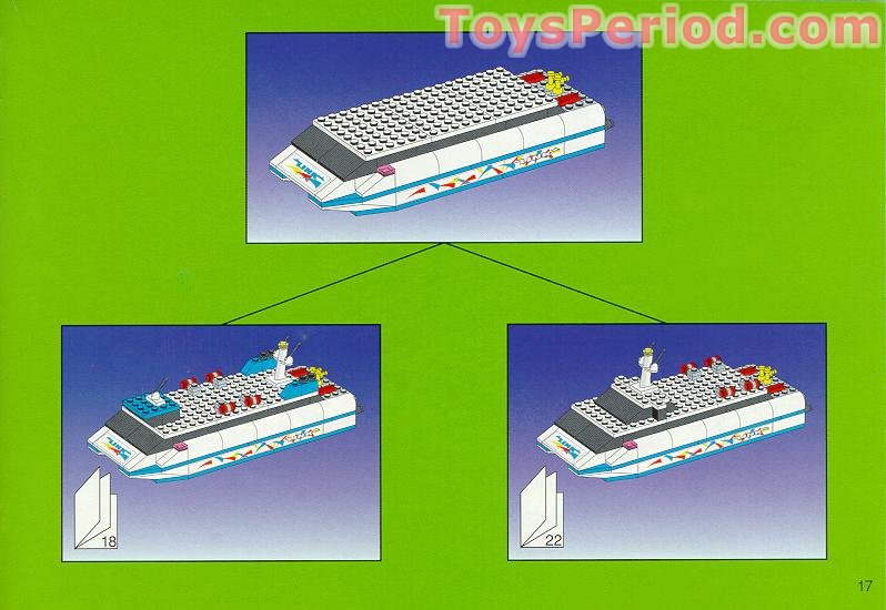 LEGO 2998 Stena Line Promotional Set: Hydrofoil Instructions and Parts List
