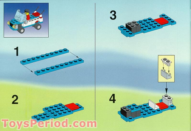 LEGO 2998 Stena Line Promotional Set: Hydrofoil Instructions and Parts List