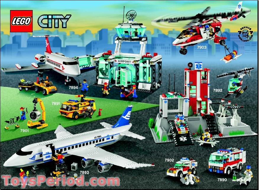 LEGO 2928-1 Airline Promotional Set Instructions and Parts List