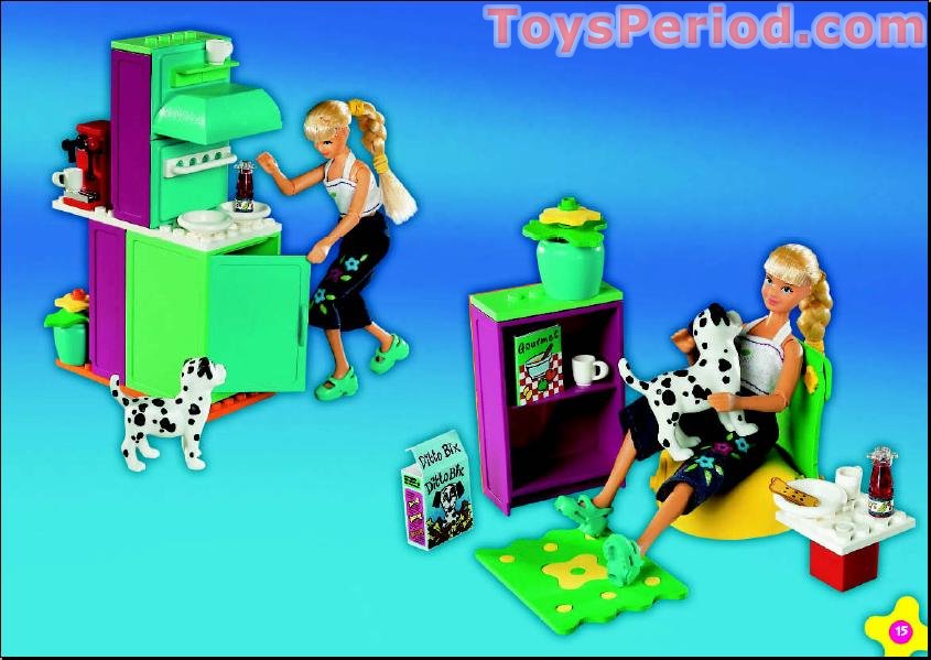 LEGO 3123 Emma's Chill-Out Kitchen Instructions and Parts List