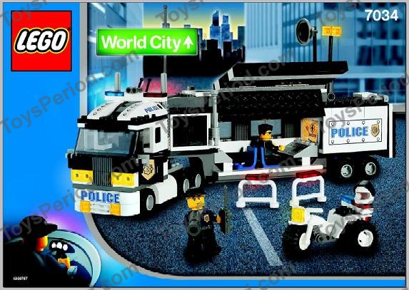 LEGO 7034 Surveillance Truck Instructions and Parts List