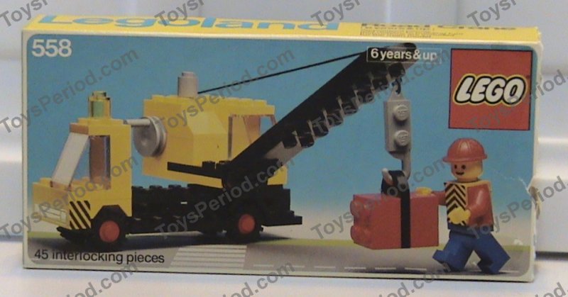 LEGO 558 Road Crane Instructions and Parts List