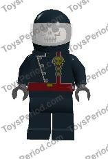 LEGO Sets with Minifigure sp085sa Space Skull Commander (Torso Sticker ...