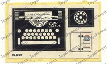 LEGO Sets with Part 295stk01 Sticker Sheet for Set 295 - (004229)