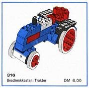 LEGO 316-2 Farm Tractor Instructions and Parts List