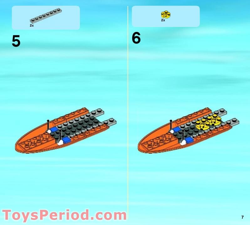 LEGO 60015 Coast Guard Plane Instructions and Parts List