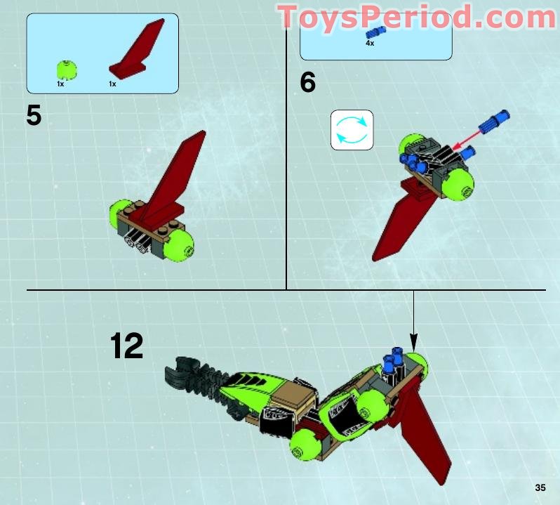 LEGO 70702 Warp Stinger Instructions and Parts List