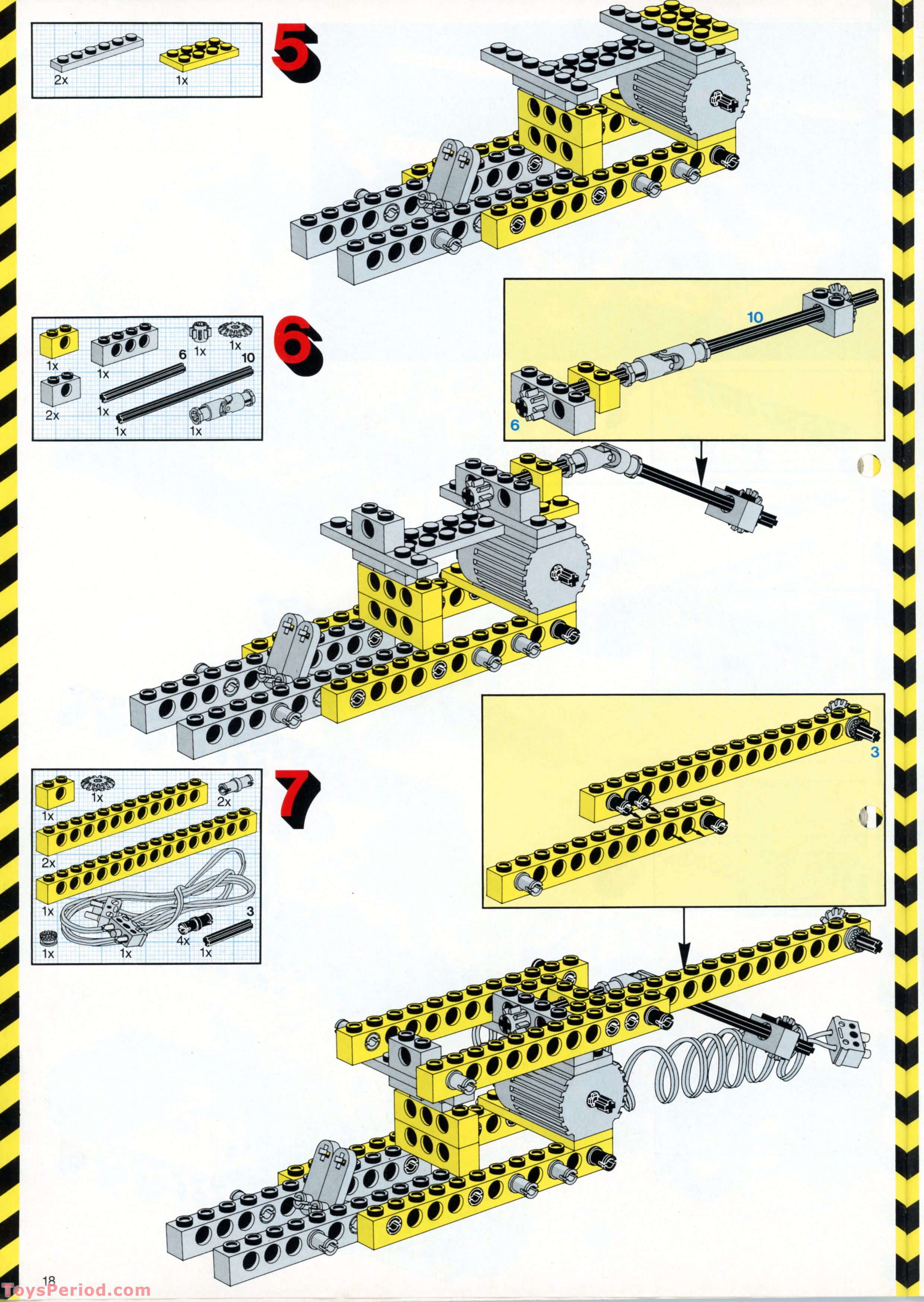 LEGO 8054 Universal Motor Set Instructions and Parts List