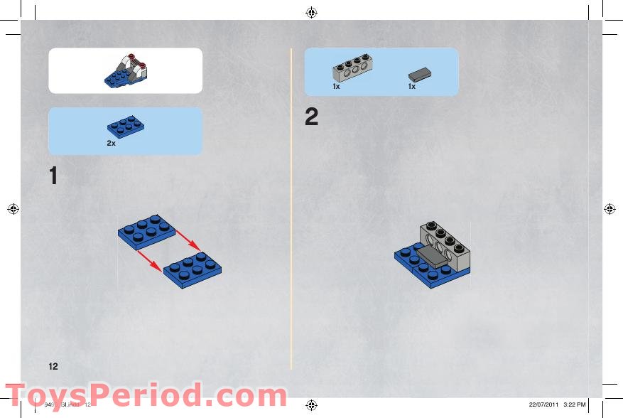 LEGO 9490 Droid Escape Instructions and Parts List