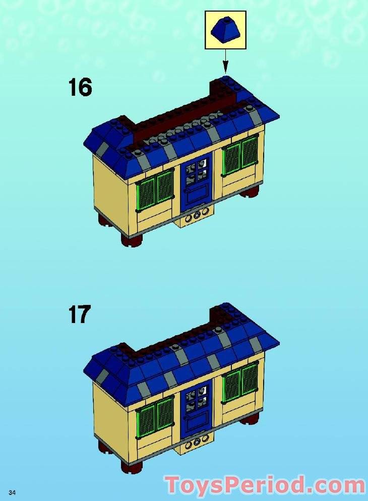 LEGO 4982 Mrs. Puff's Boating School Instructions and Parts List