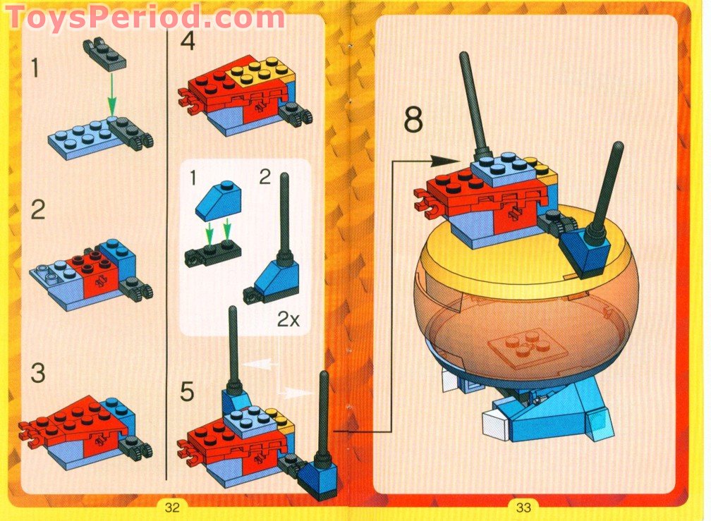 LEGO 4413 Arachno Pod Instructions and Parts List
