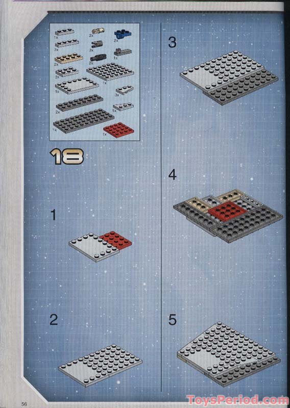 LEGO 4483-1 AT-AT, Black Box Instructions and Parts List