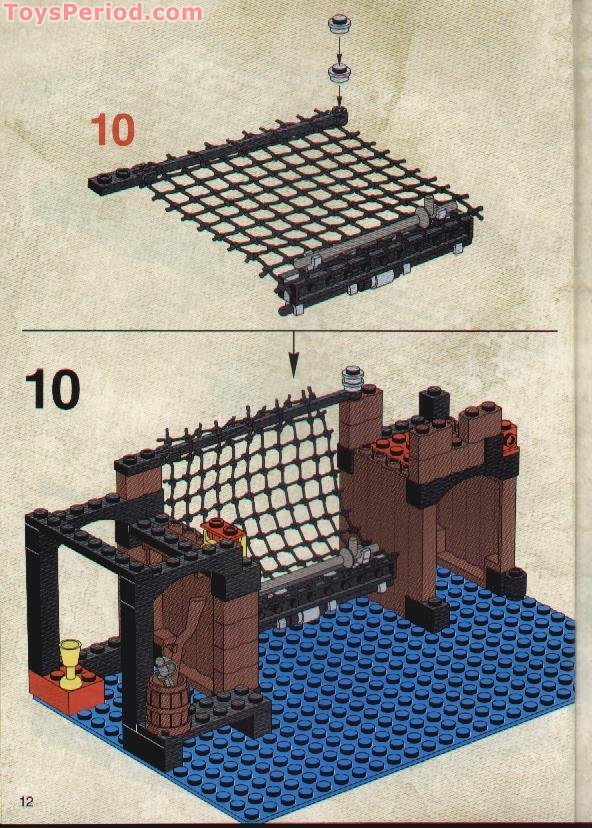 LEGO 6249 Pirates Ambush Instructions and Parts List