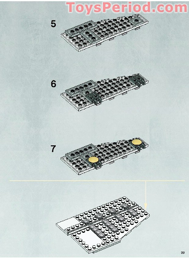 LEGO 7676 Republic Attack Gunship Instructions and Parts List