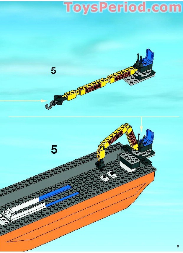 LEGO 7739 Coast Guard Patrol Boat and Tower Instructions and Parts List