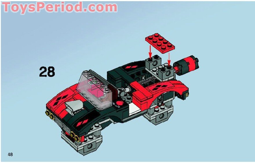 LEGO 7886 The Batcycle: Harley Quinn's Hammer Truck Instructions and ...