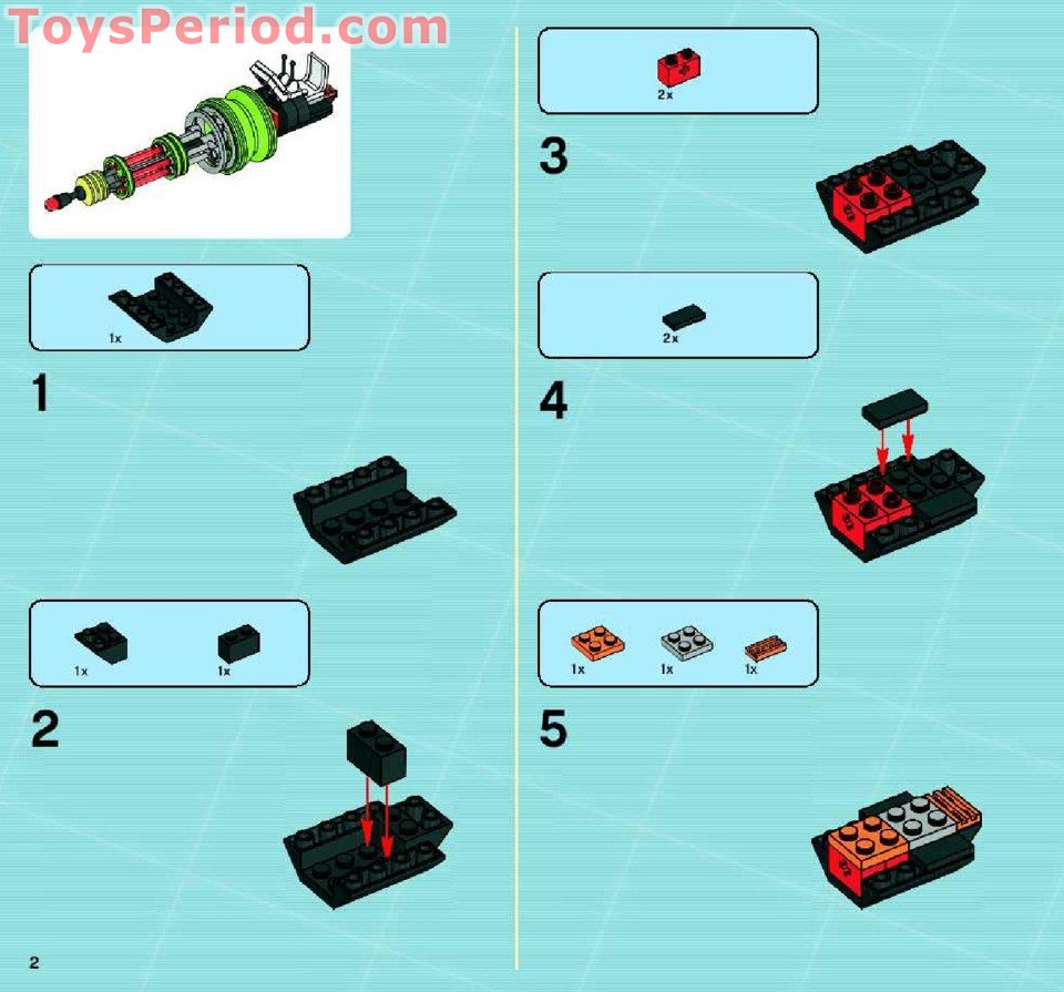 LEGO 8637 Mission 8: Volcano Base Instructions and Parts List