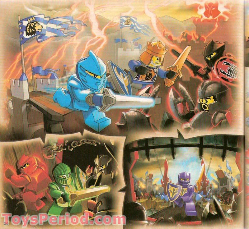 LEGO 8801 Knights' Attack Barge Instructions and Parts List