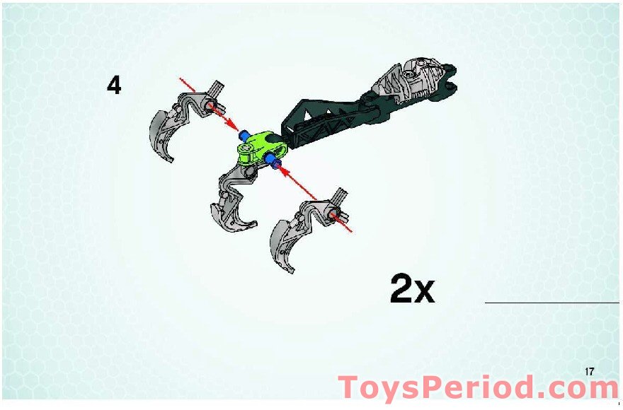 LEGO 8952 Mutran and Vican Instructions and Parts List