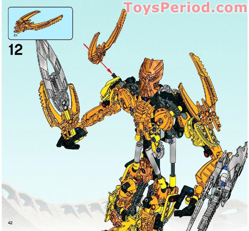 LEGO 8998 Toa Mata Nui Instructions and Parts List