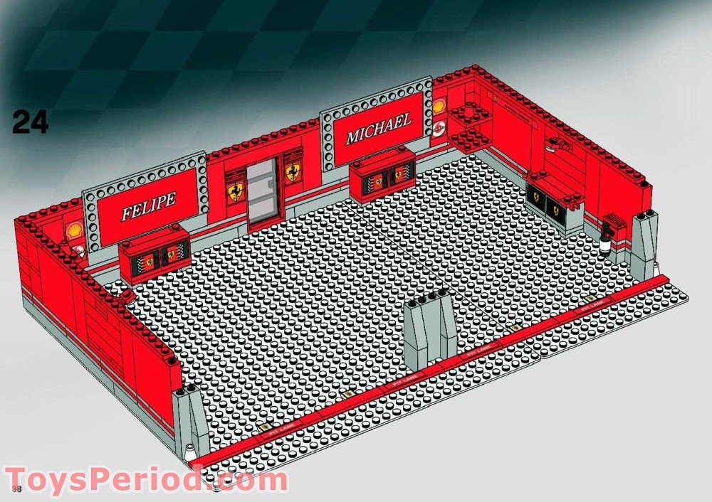 LEGO 8144-1 Ferrari 248 F1 Team (Schumacher) Instructions and Parts List