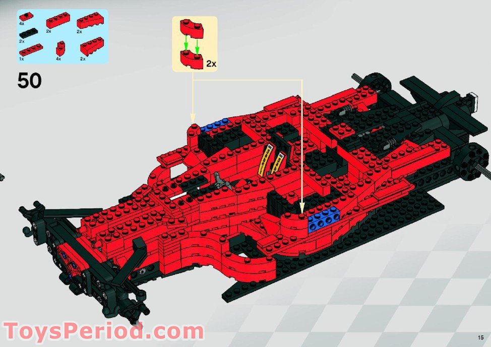 LEGO 8157 Ferrari F1 1:9 Instructions and Parts List