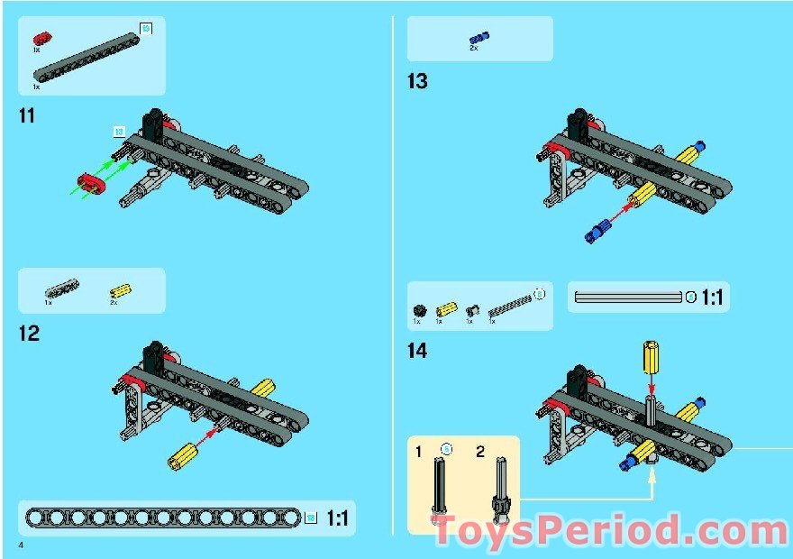 LEGO 8264 Hauler Instructions and Parts List