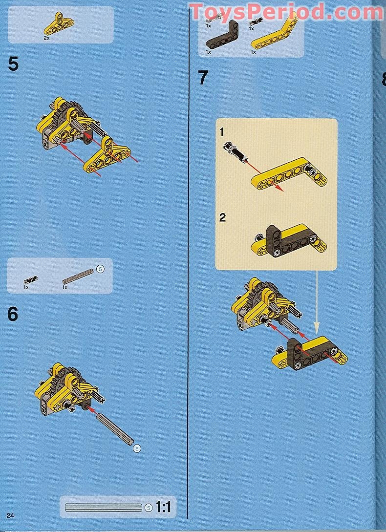 LEGO 8292 Cherry Picker Instructions and Parts List