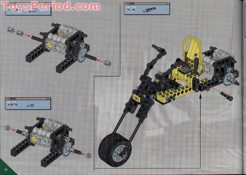 LEGO 8445 Indy Storm Instructions and Parts List