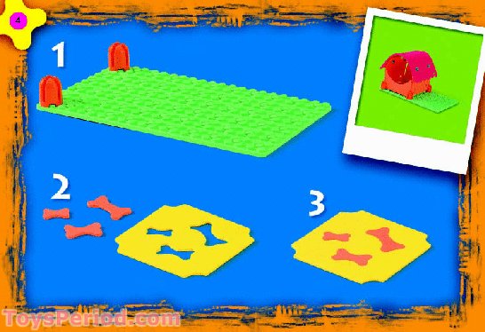 LEGO 3150 Puppy Playground Instructions and Parts List