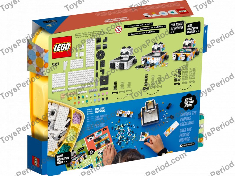 LEGO 41959 Cute Panda Tray Set Parts List