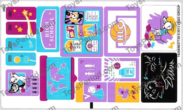 LEGO Sets with Part 41005stk01 Sticker Sheet for Set 41005 - (14250/ ...