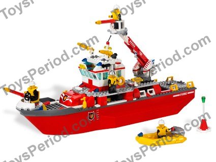 LEGO 7207 Fire Boat Set Parts List