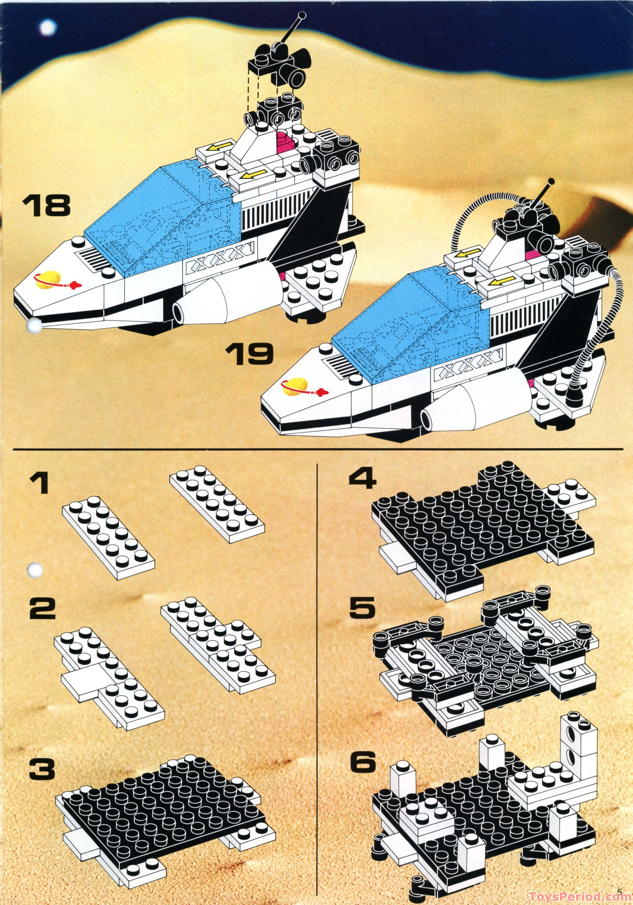 LEGO 6783 Sonar Transmitting Cruiser Instructions and Parts List