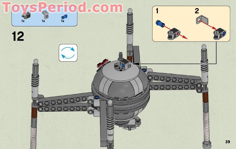 LEGO 75016 Homing Spider Droid Instructions and Parts List
