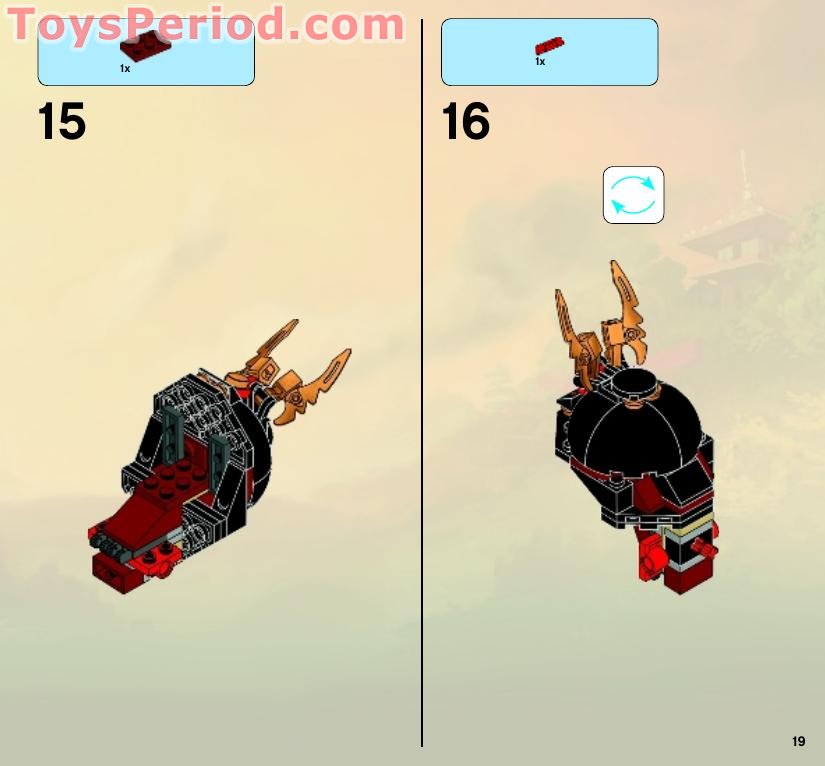 LEGO 9448 Samurai Mech Instructions and Parts List