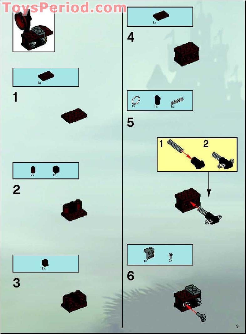 LEGO 10176 Royal King's Castle Instructions and Parts List