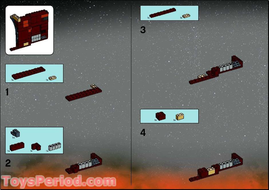 LEGO 10144 Sandcrawler Instructions and Parts List