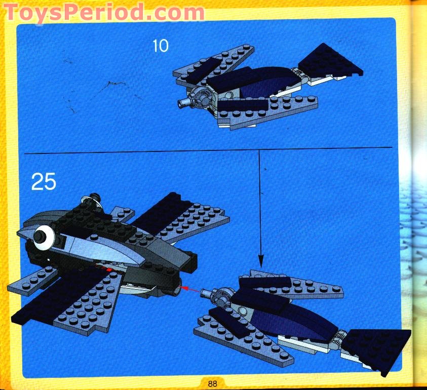 LEGO 4506 Deep Sea Predators Instructions and Parts List
