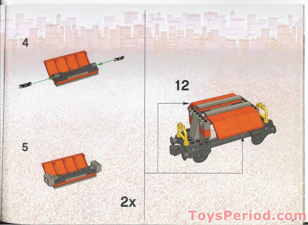 LEGO 4512 Cargo Train Instructions and Parts List
