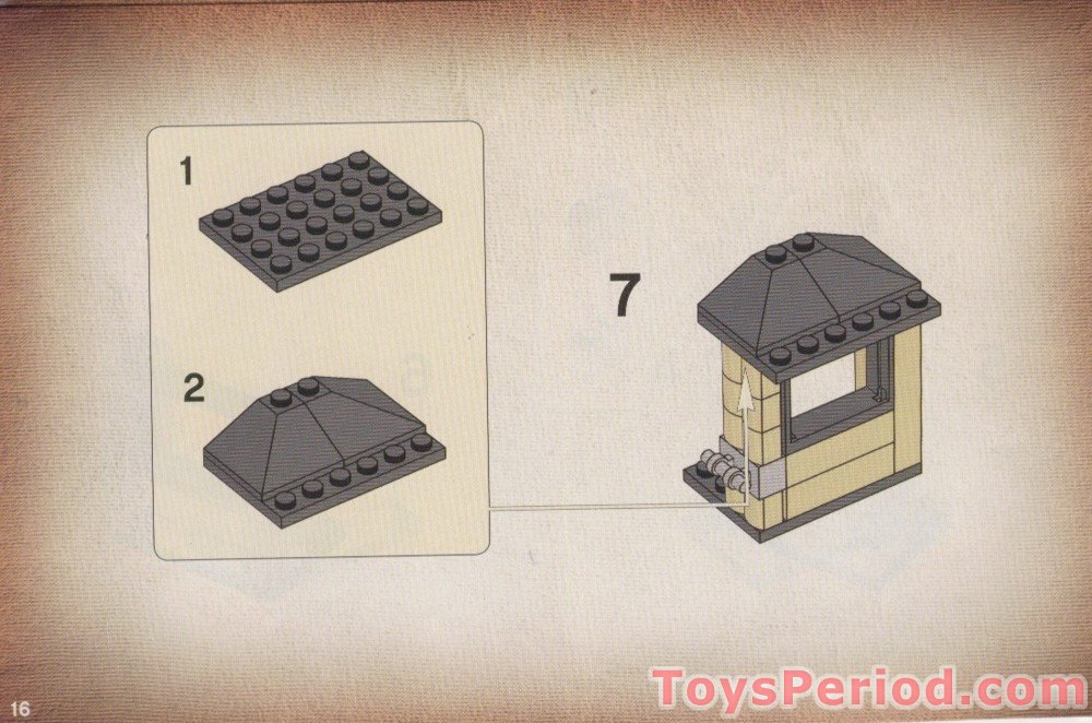 LEGO 7620 Indiana Jones Motorcycle Chase Instructions and Parts List