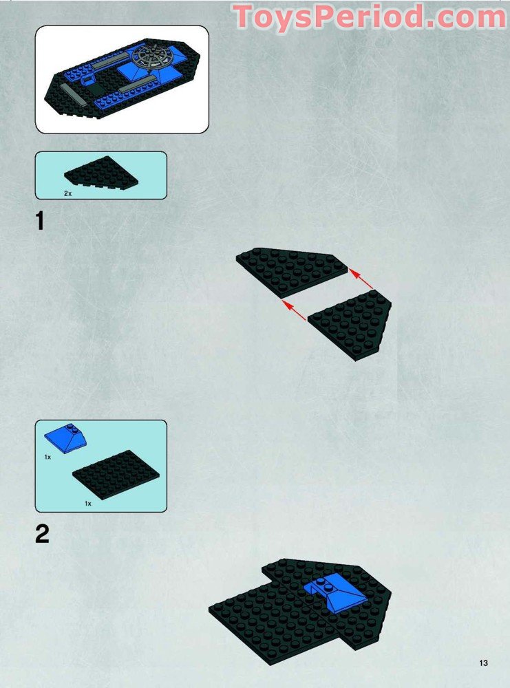 LEGO 7664 Tie Crawler Instructions and Parts List