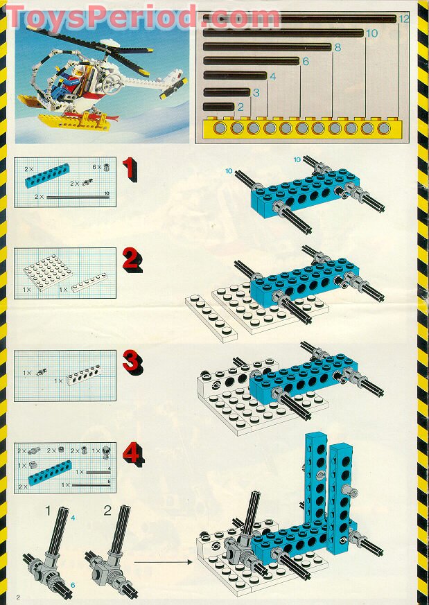 LEGO 8640 Polar Copter Instructions and Parts List