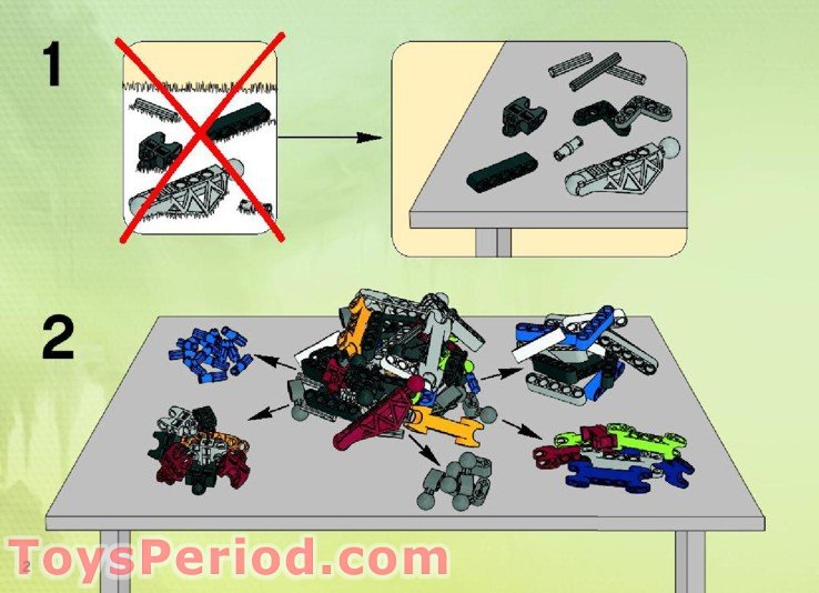 LEGO 8690 Toa Onua Instructions and Parts List