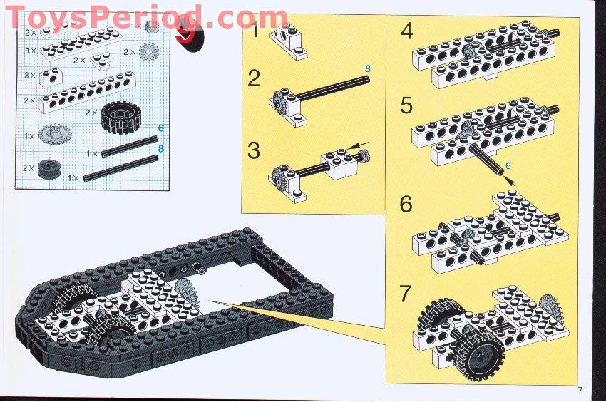 LEGO 8824 Hovercraft Instructions and Parts List